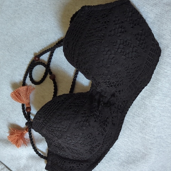 Victoria's Secret | Swim | Nwt Victoria Secret Swim Black Crochet ...